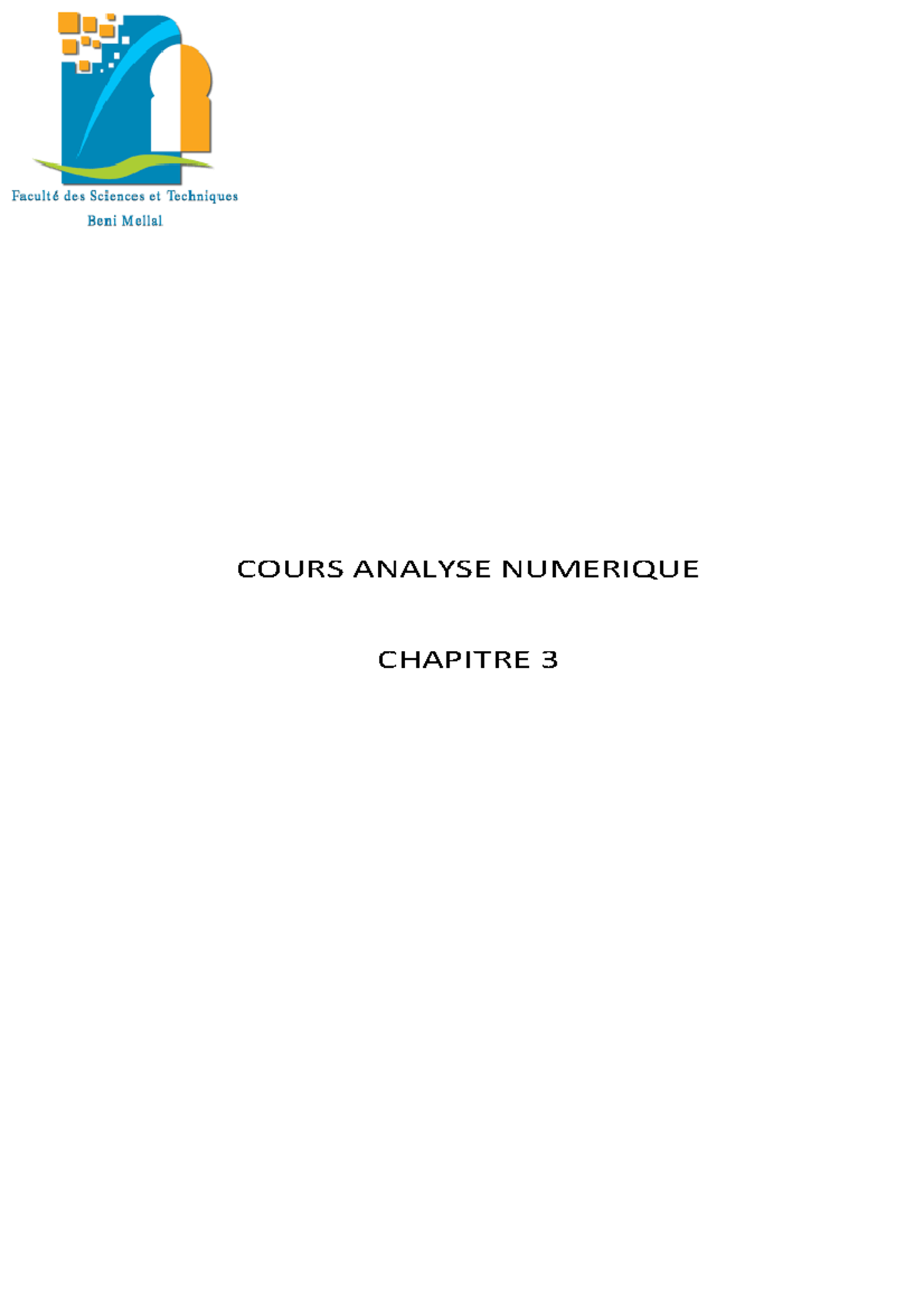 Analyse-Numerique-et-Algorithmique chapitre 3 - COURS ANALYSE NUMERIQUE ...