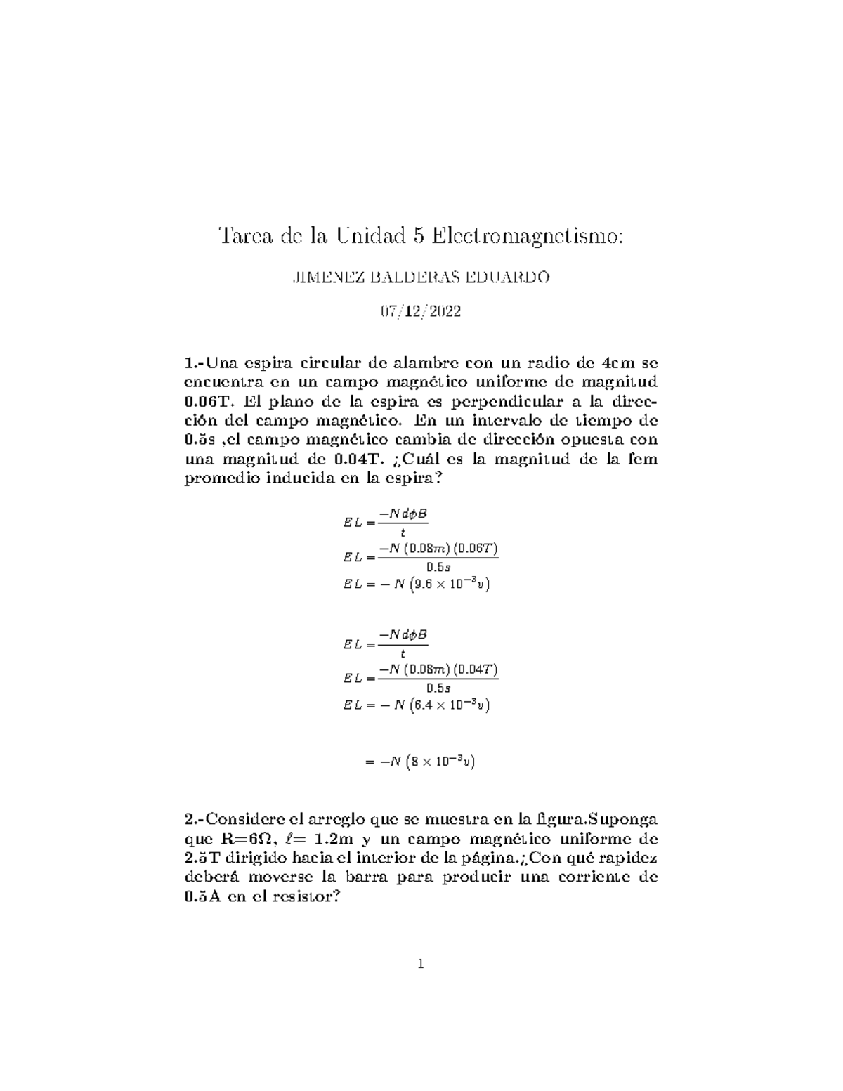 Tarea DE Electro TEMA 5 - aswac - r ♥ tr♦♠ ♥ t s♠♦ - Studocu