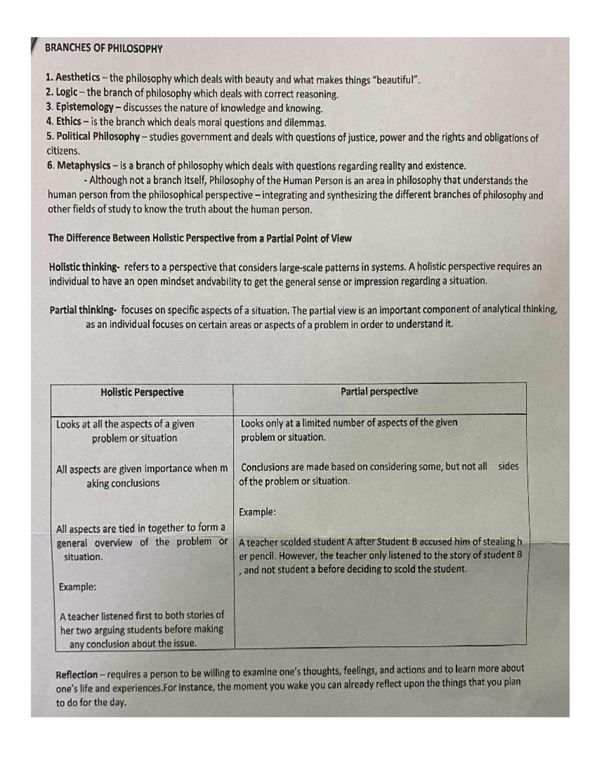 Doc4 - reviewer - BRANCHES OF PHILOSOPHY 1. Aesthetics the philosophy ...