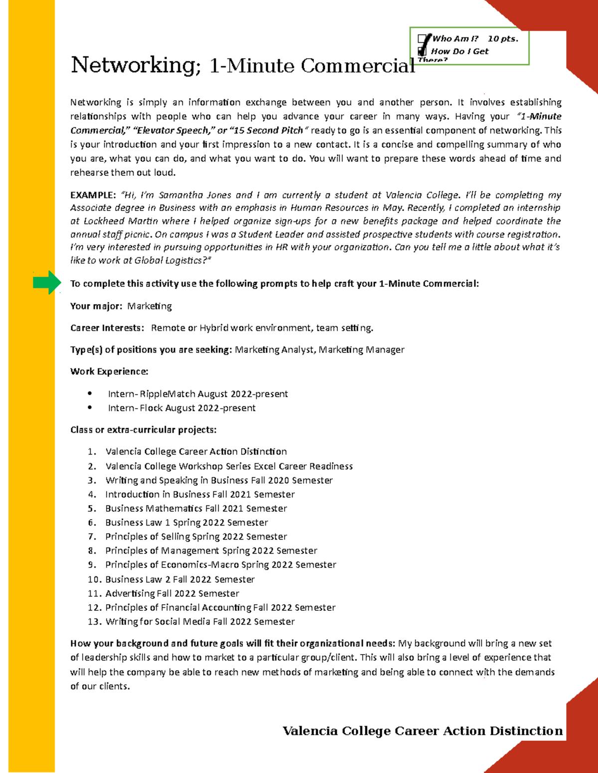 Networking 1-minute commercial Amanda Brown - Networking; 1-Minute ...