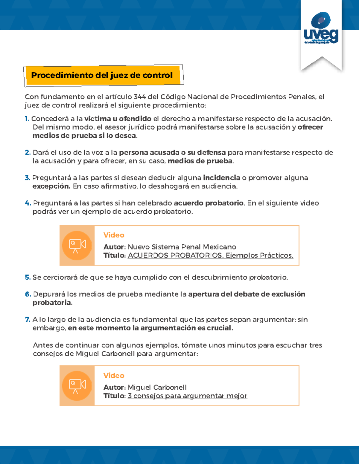 Procedimiento juez control - Procedimiento del juez de control Con ...