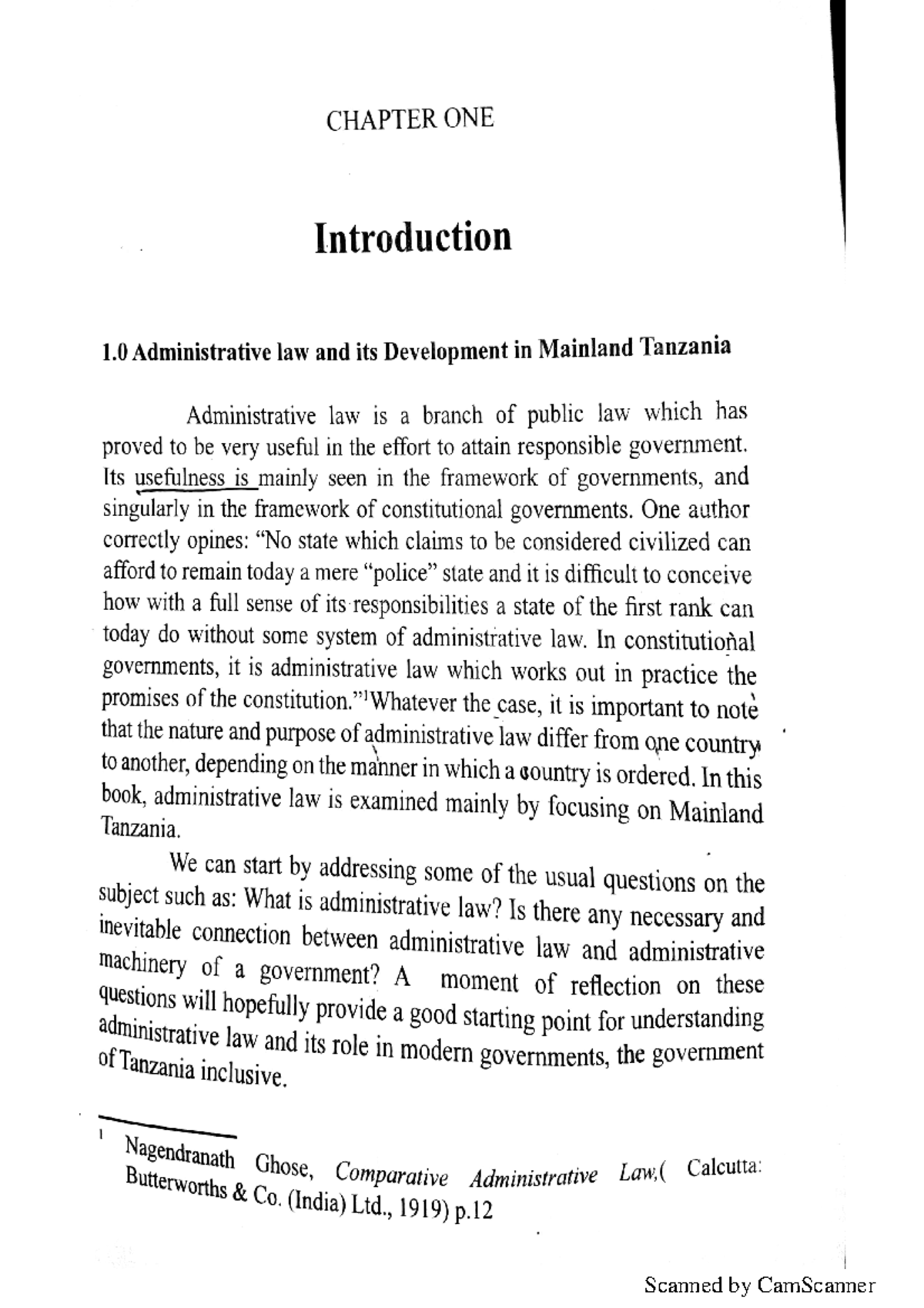 Administrative law by Mushi - Studocu