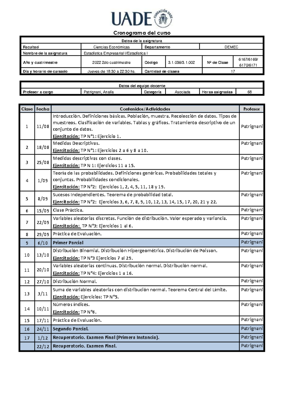2022 08 04 094555-Cronograma Estadstica Empresarial I 2C 2022 JN 4 ...