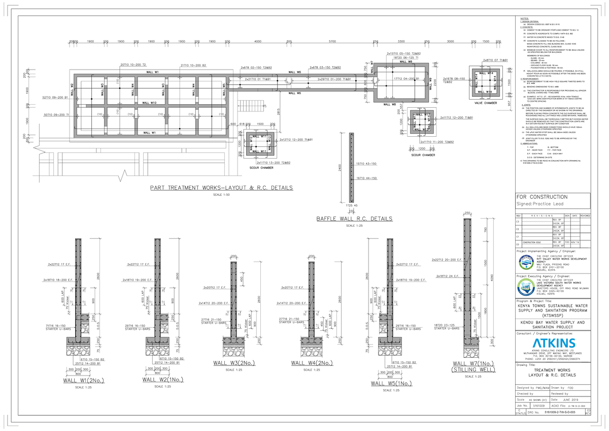 1. Stilling Well and Flocculation Basin - Structural Details - 5161009 ...