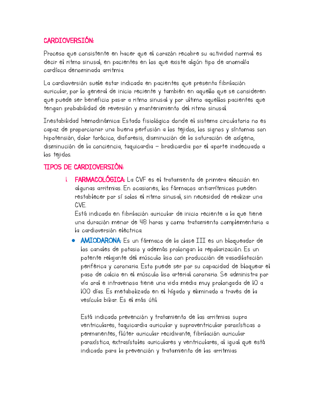 Cardioversión - Cardioversion - CARDIOVERSI”N: Proceso que consistente ...