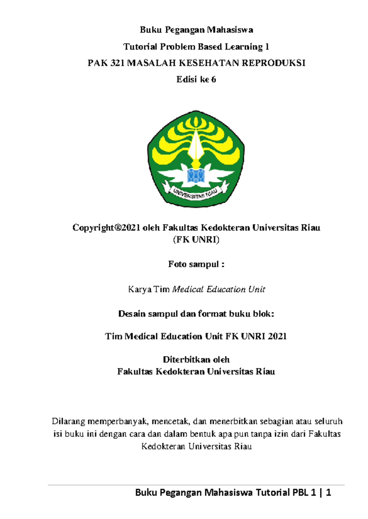 Tutorial skenario 2 modul 1 blok 17 - Buku Pegangan Mahasiswa Tutorial PBL 1 | 1 Buku Pegangan ...