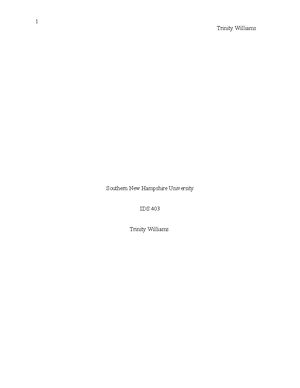 IDS 403 5-2 Activity- Self Reflection - Module 5-2: Activity- Self ...