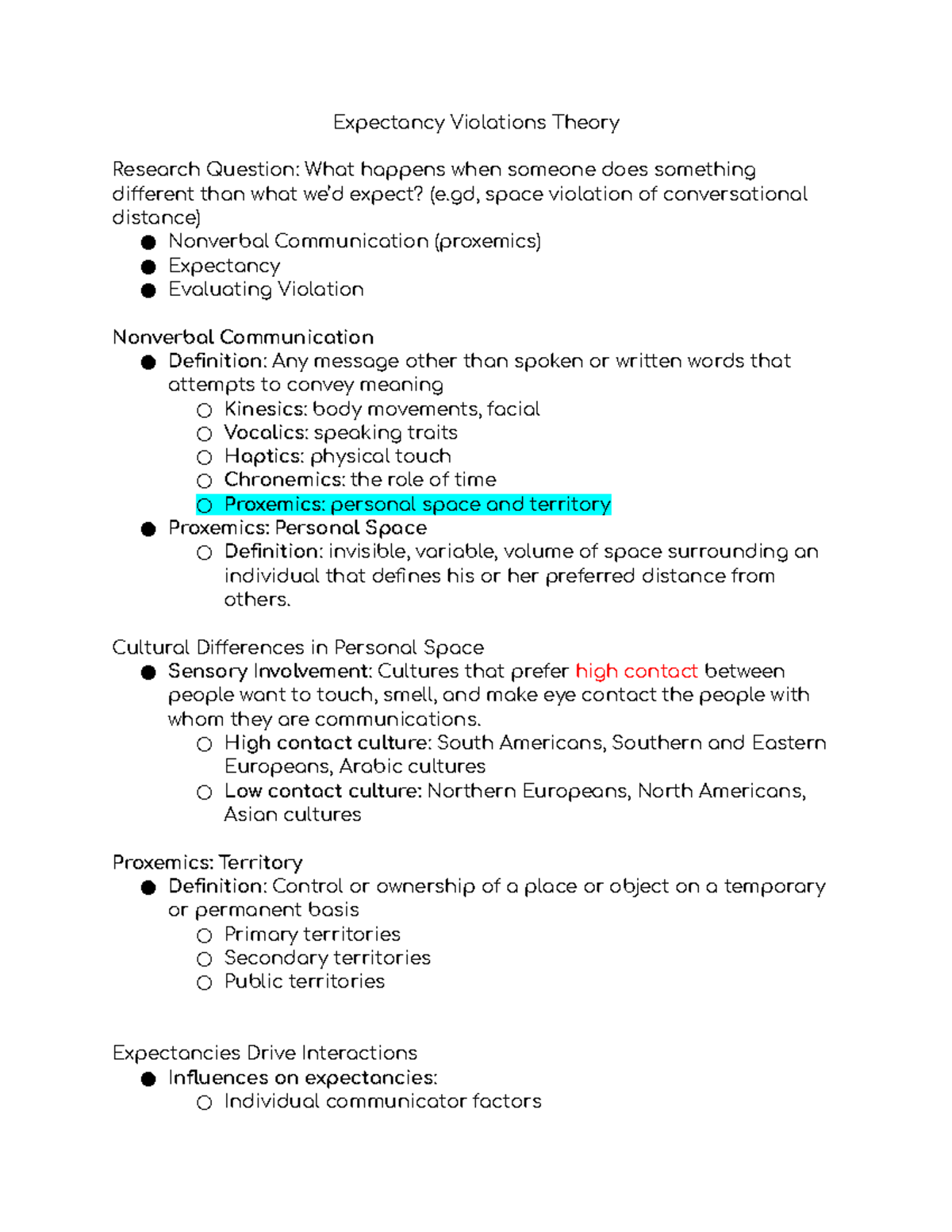 Expectancy Violations Theory - Expectancy Violations Theory Research ...