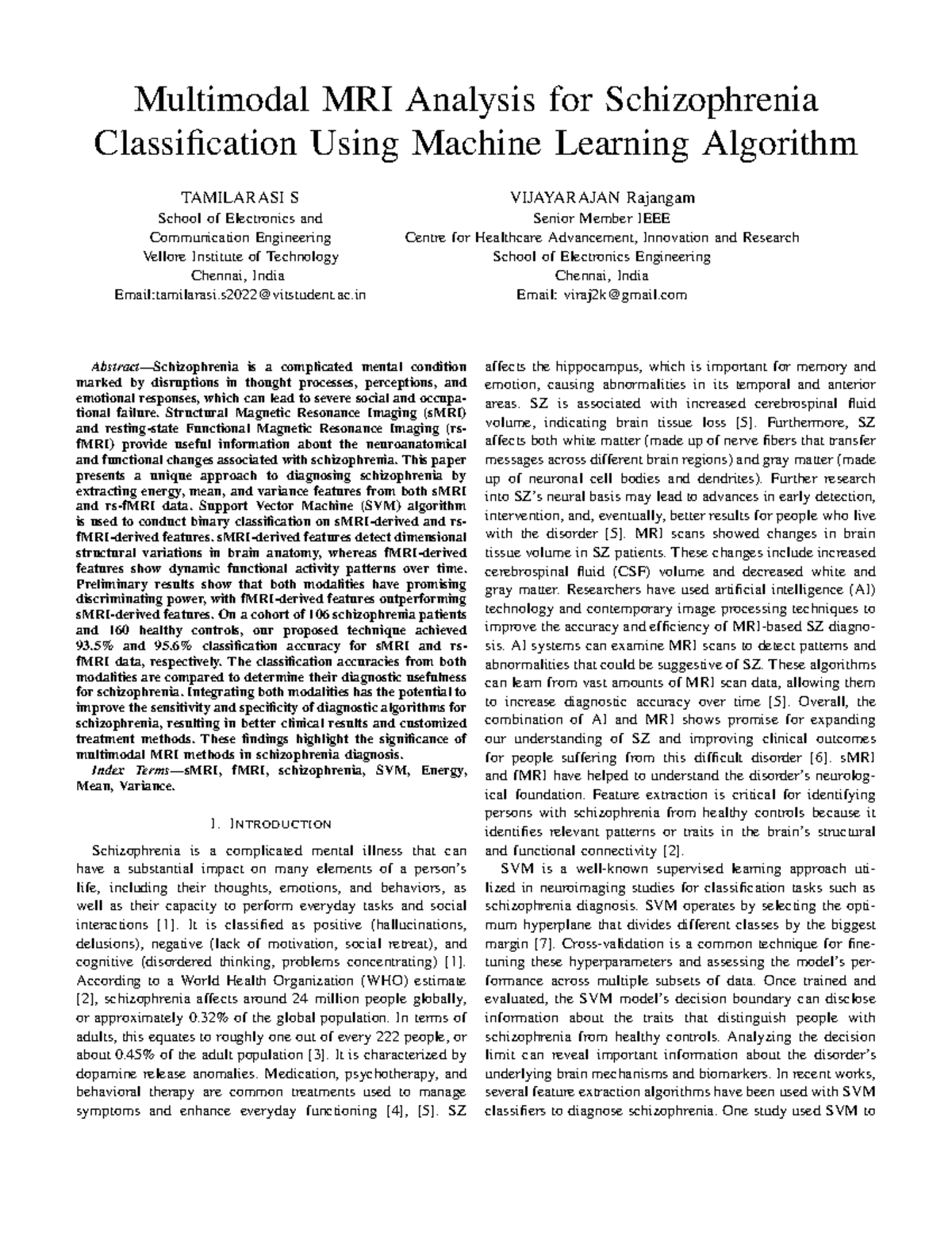 1571015063 paper - Multimodal MRI Analysis for Schizophrenia Classification Using Machine ...