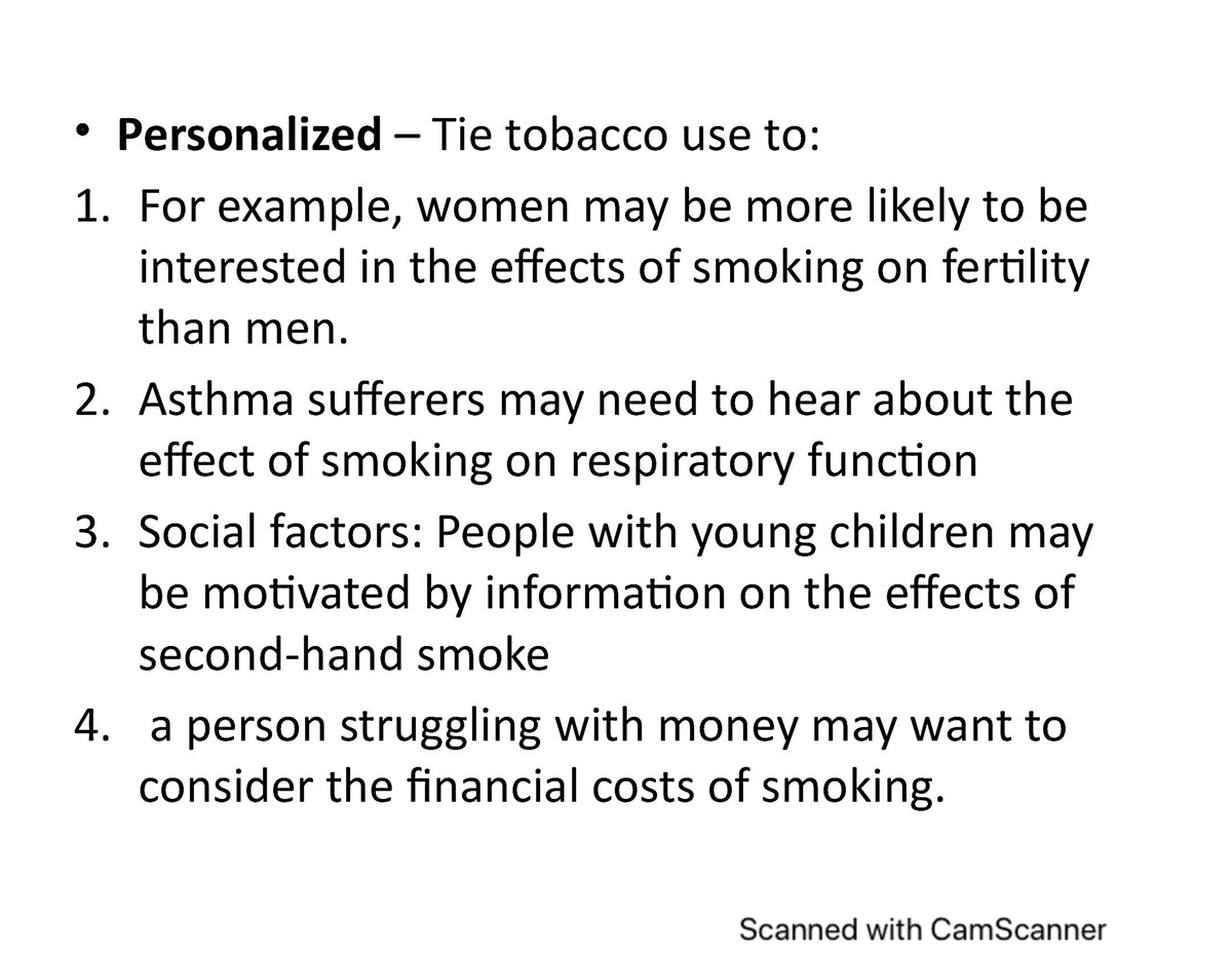 Smoking cessation 2 - Advanced life support - Studocu
