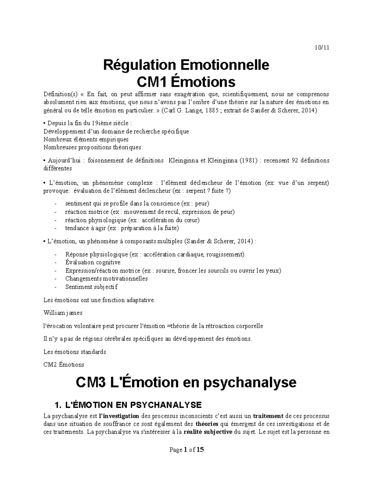 Régulation Emotionnelle cm - 10/ Régulation Emotionnelle CM1 Émotions ...