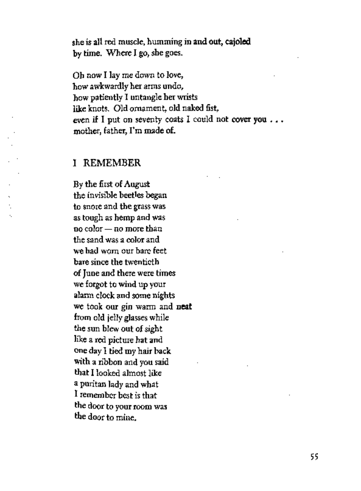 Anne Sexton - The Complete Poems 83 - she is all red muscle, humming in ...