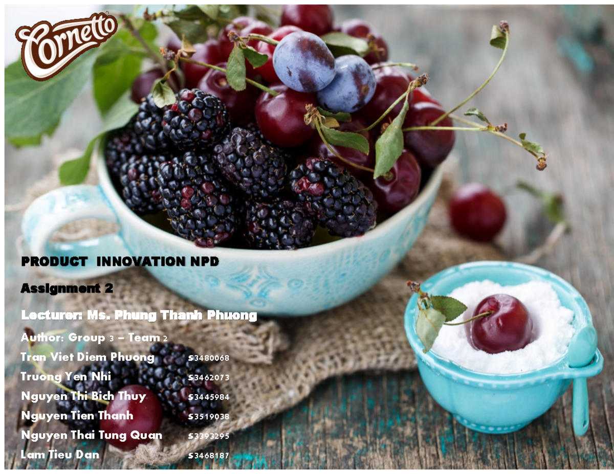 MKTG1322 Group 3 Team2 New Product Protocol - PRODUCT INNOVATION NPD 1. ...