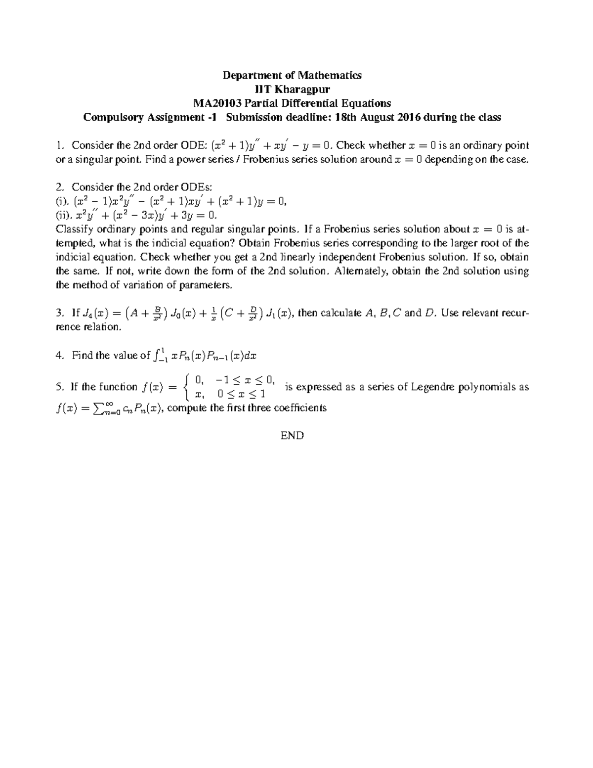 Assignment 1-c - Department of Mathematics IIT Kharagpur MA20103 ...
