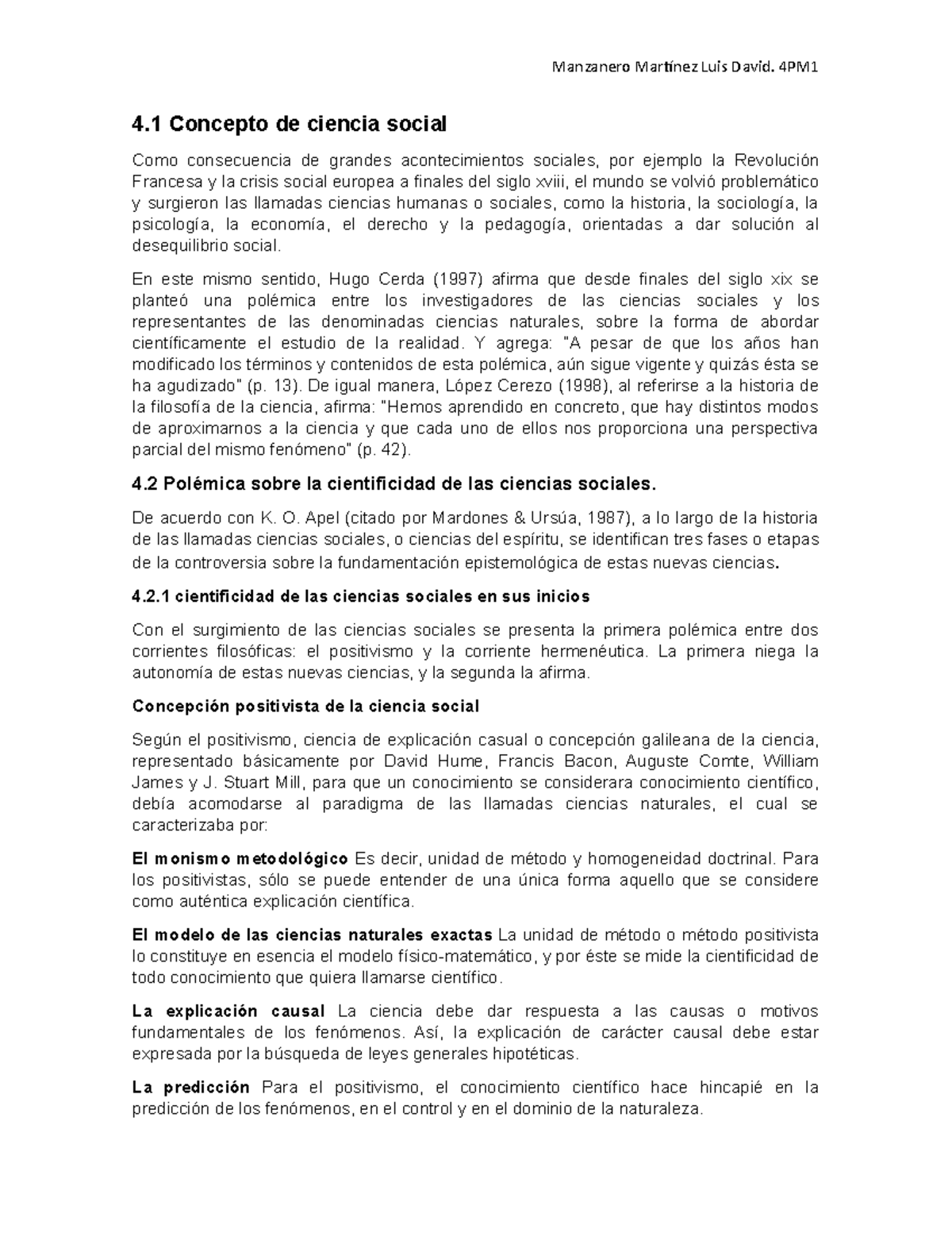 Concepto de ciencia social - En este mismo sentido, Hugo Cerda (1997 ...