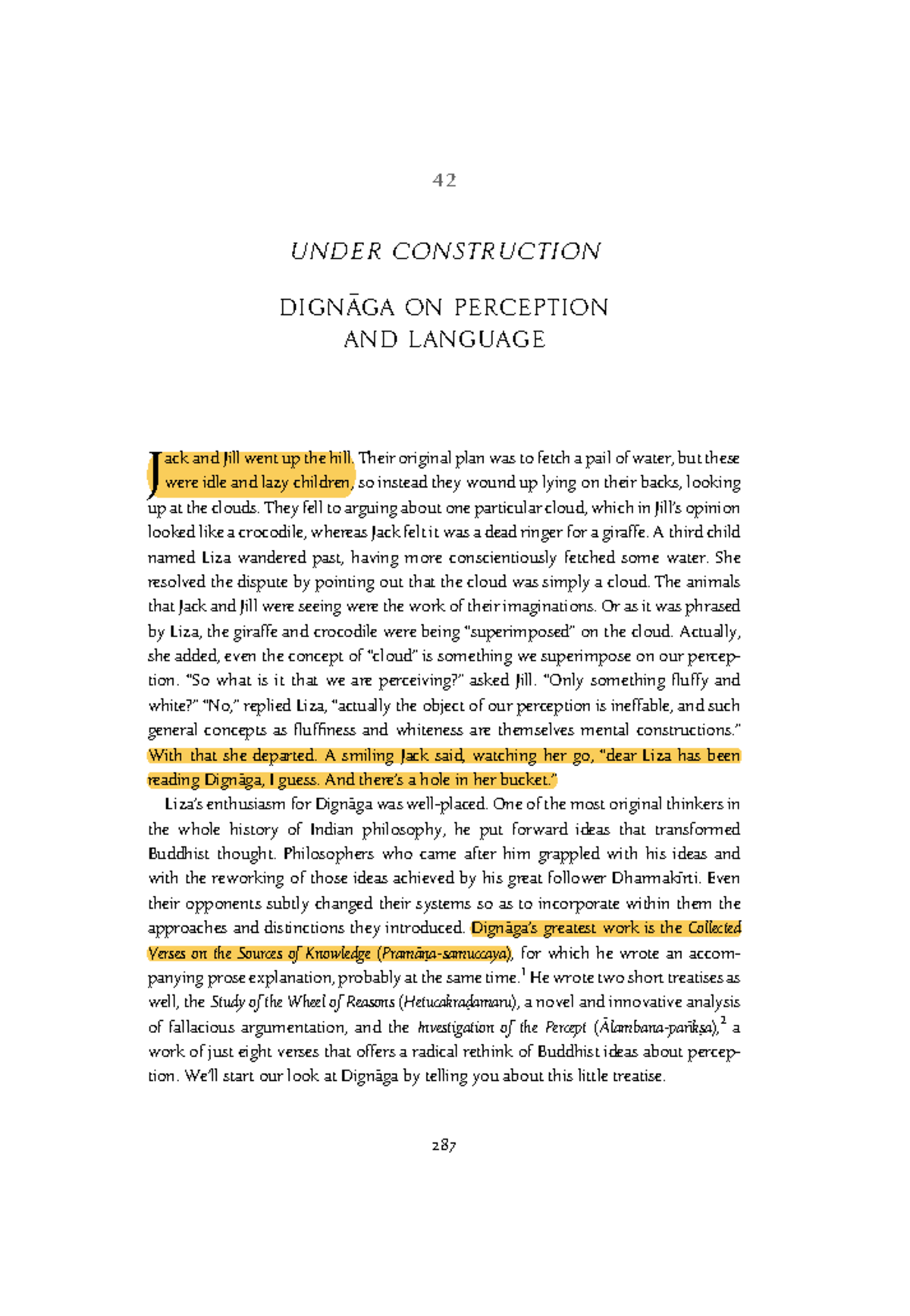 Dignaga and Samkhya Peter Adamson - 42 UNDER CONSTRUCTION DIGNAGA ON ...