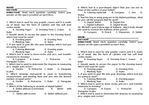 TLE8 SLM Q4 M1 - Basic Drafting Hand Tools and Equipment/s - TLE ...