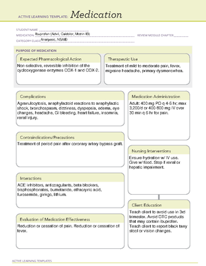 Methergine - med card - ACTIVE LEARNING TEMPLATES Medication STUDENT ...