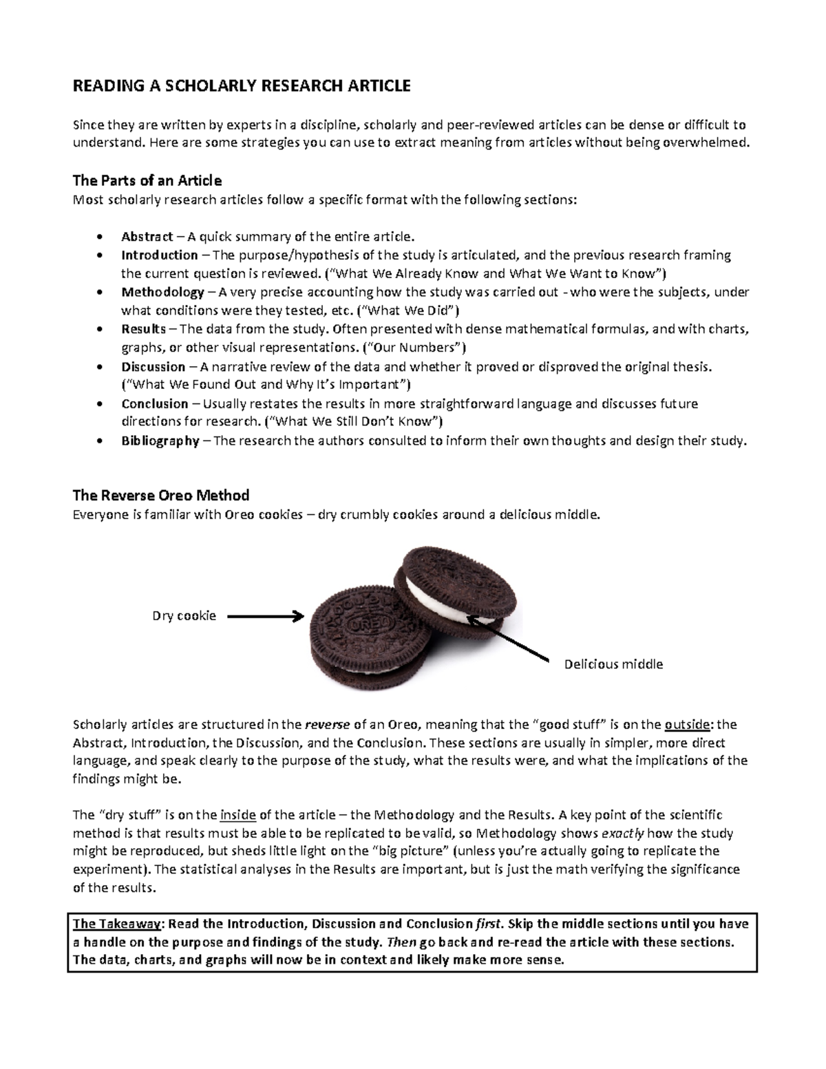 Writing+-+Reading a Scholarly Article - READING A SCHOLARLY RESEARCH ...