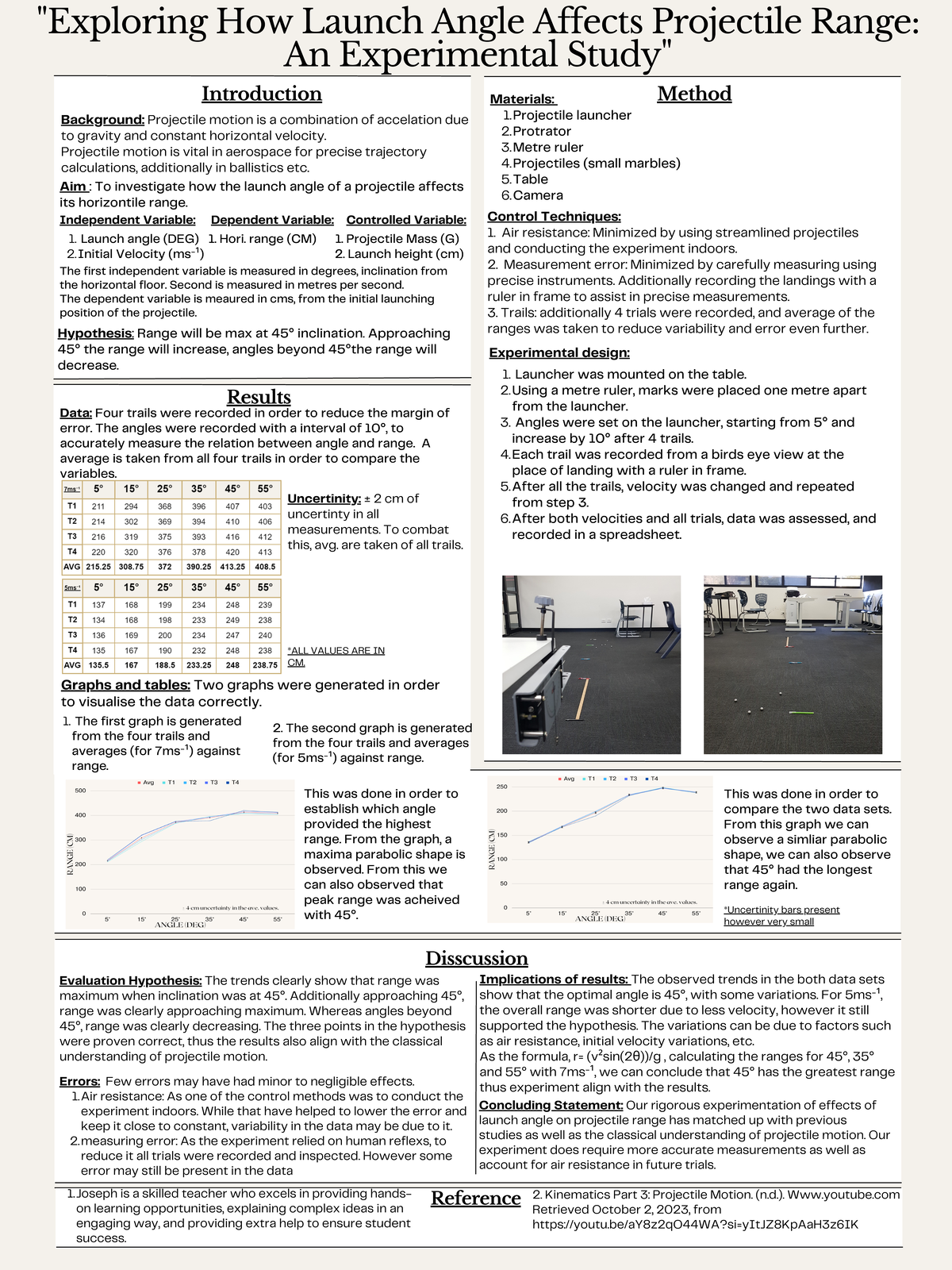 Physics - EPI - Projectile motion - "Exploring How Launch Angle Affects ...