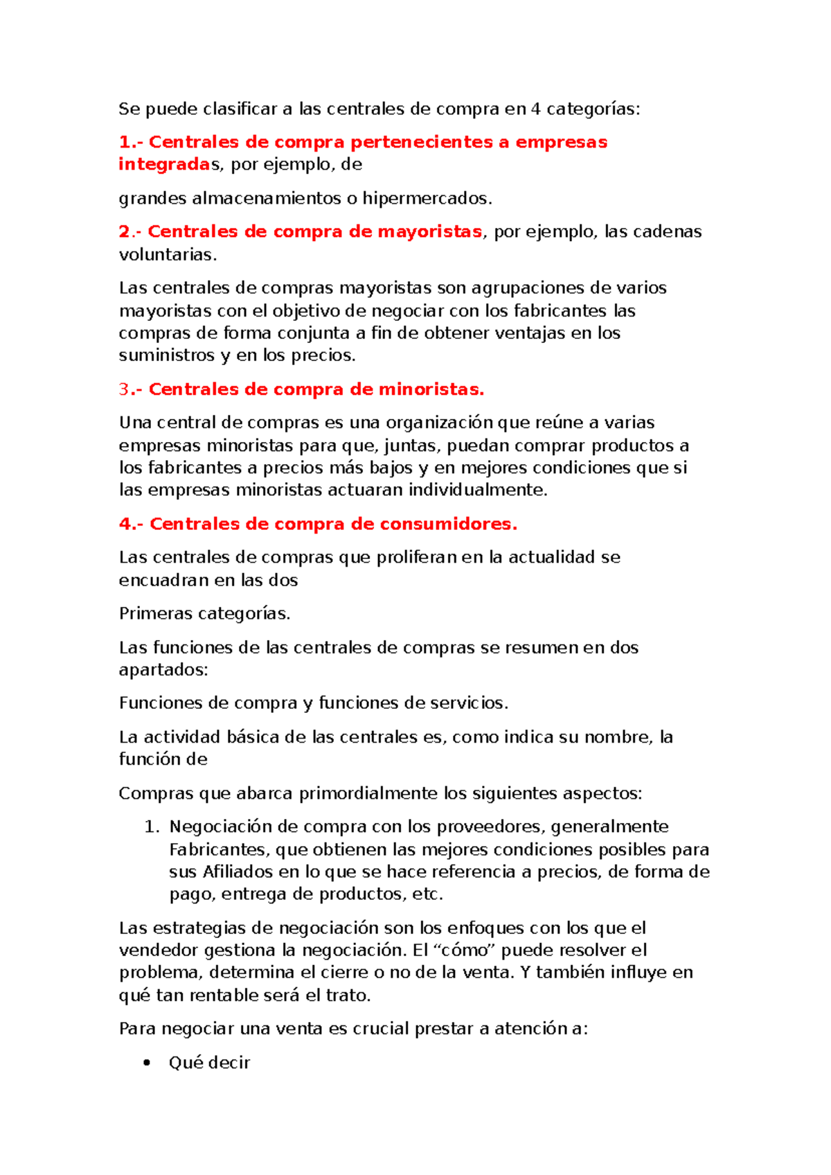 Parte 5 Centrales de compra - Se puede clasificar a las centrales de ...