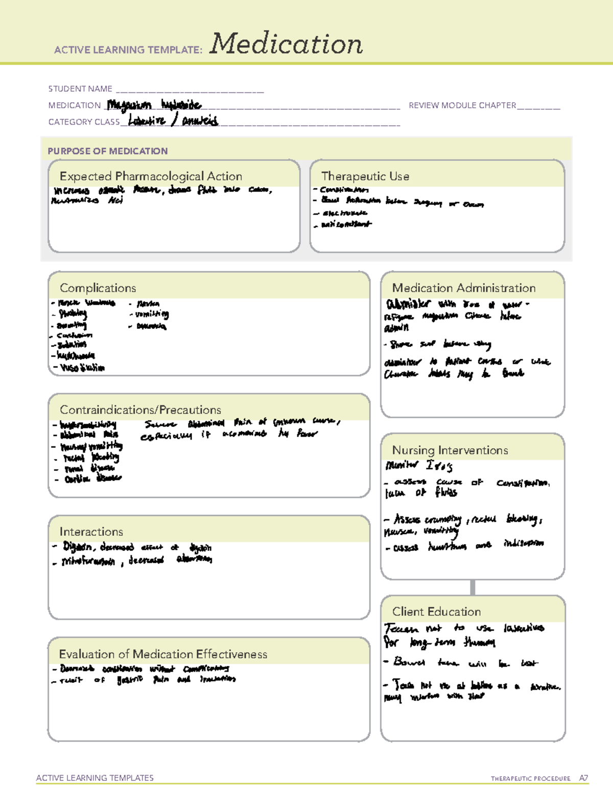 Active Learning Template medication (32) Copy (2) Copy - ACTIVE ...