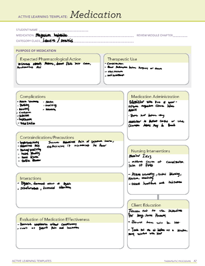 Active Learning Template medication (32) Copy - ACTIVE LEARNING ...