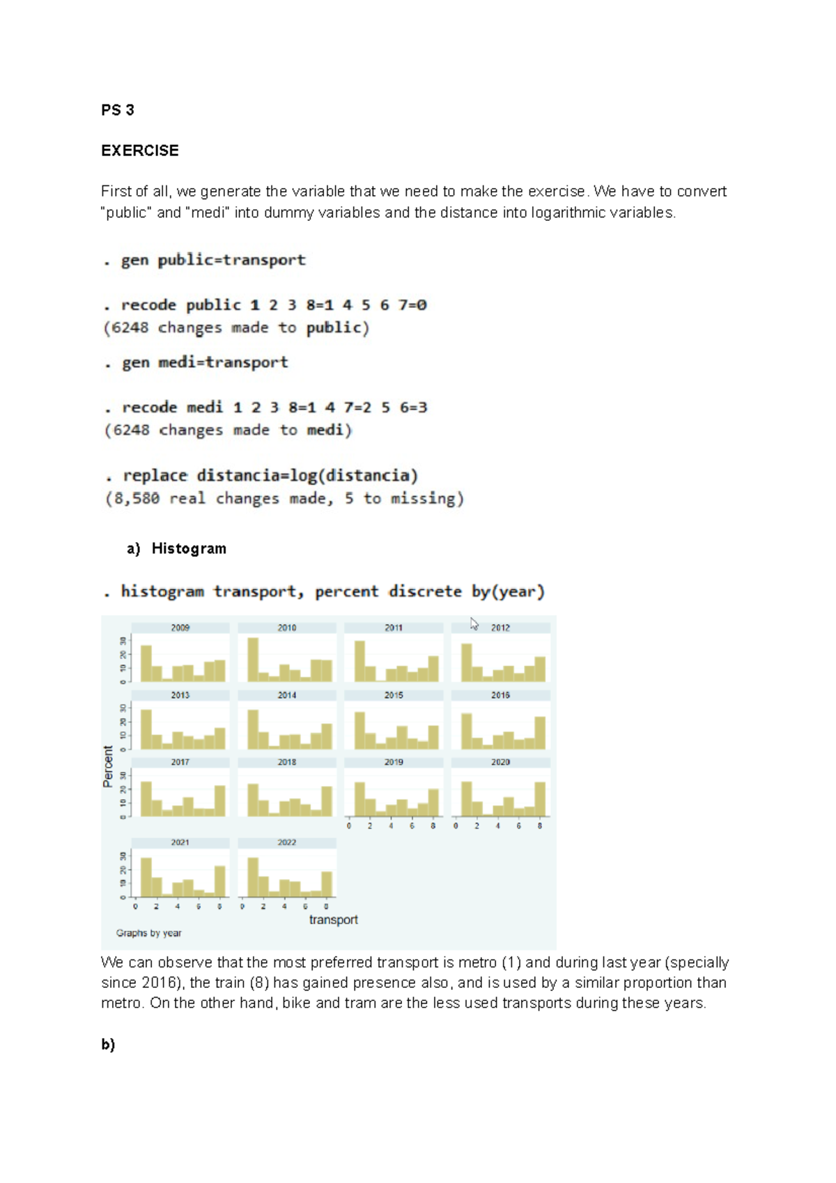 Problem set 3 Econometria III Universitat pompeu fabra - UPF - Studocu