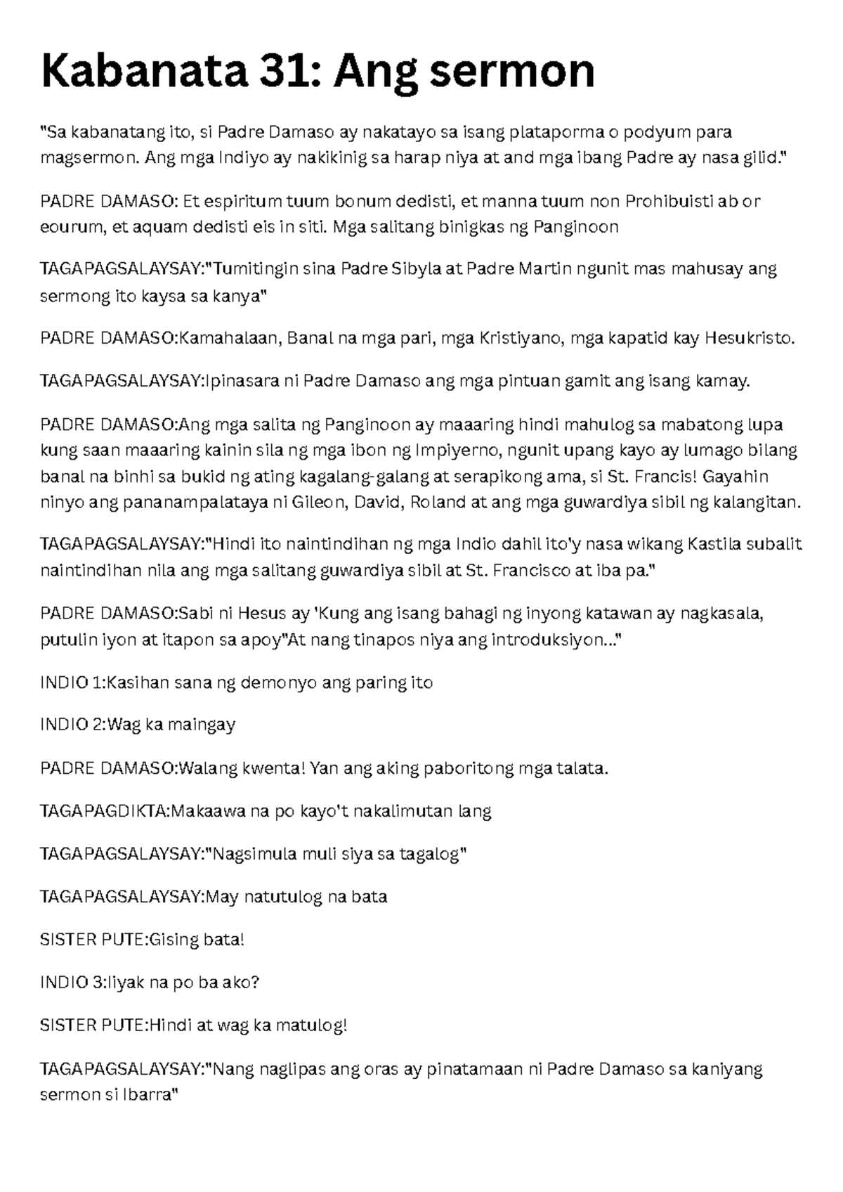 Haha 20241122 092017 0000 - Kabanata 31: Ang sermon "Sa kabanatang ito ...