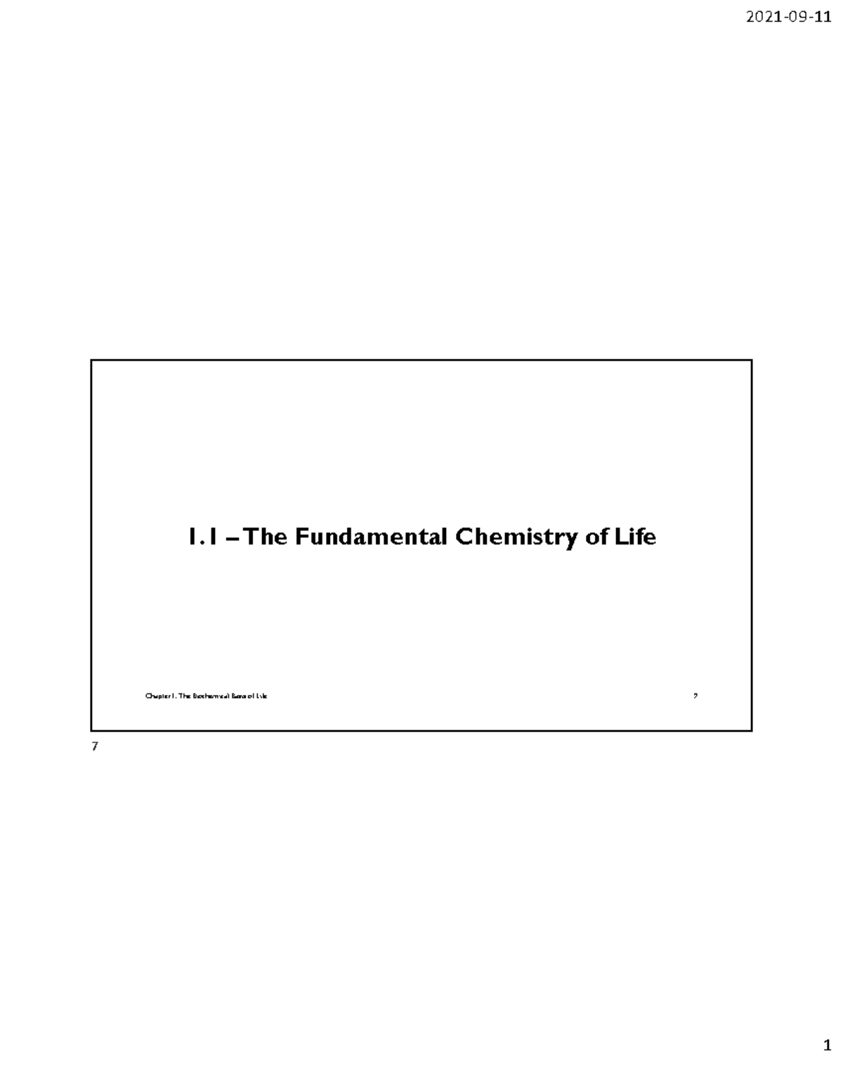 Chp.1 combined powerpoint - 1 – The Fundamental Chemistry of Life ...