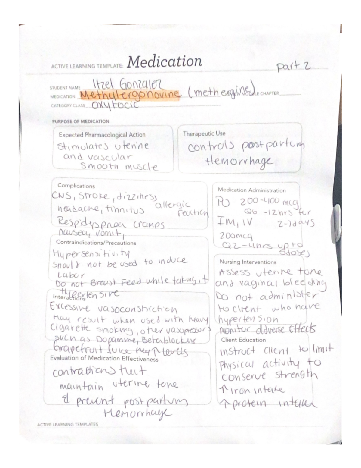 Week 4 medication alt part 2 - NR-327 - Studocu