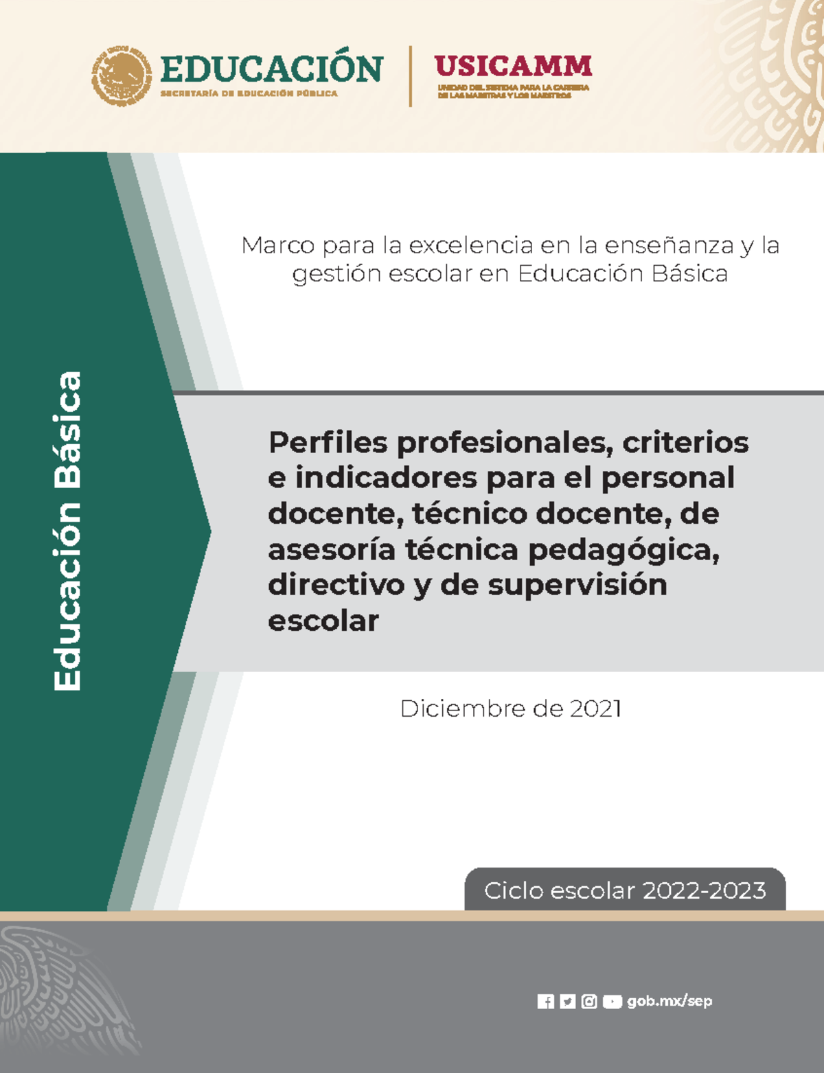Perfiles Profesionales, Criterios E Indicadores PARA EL Personal ...