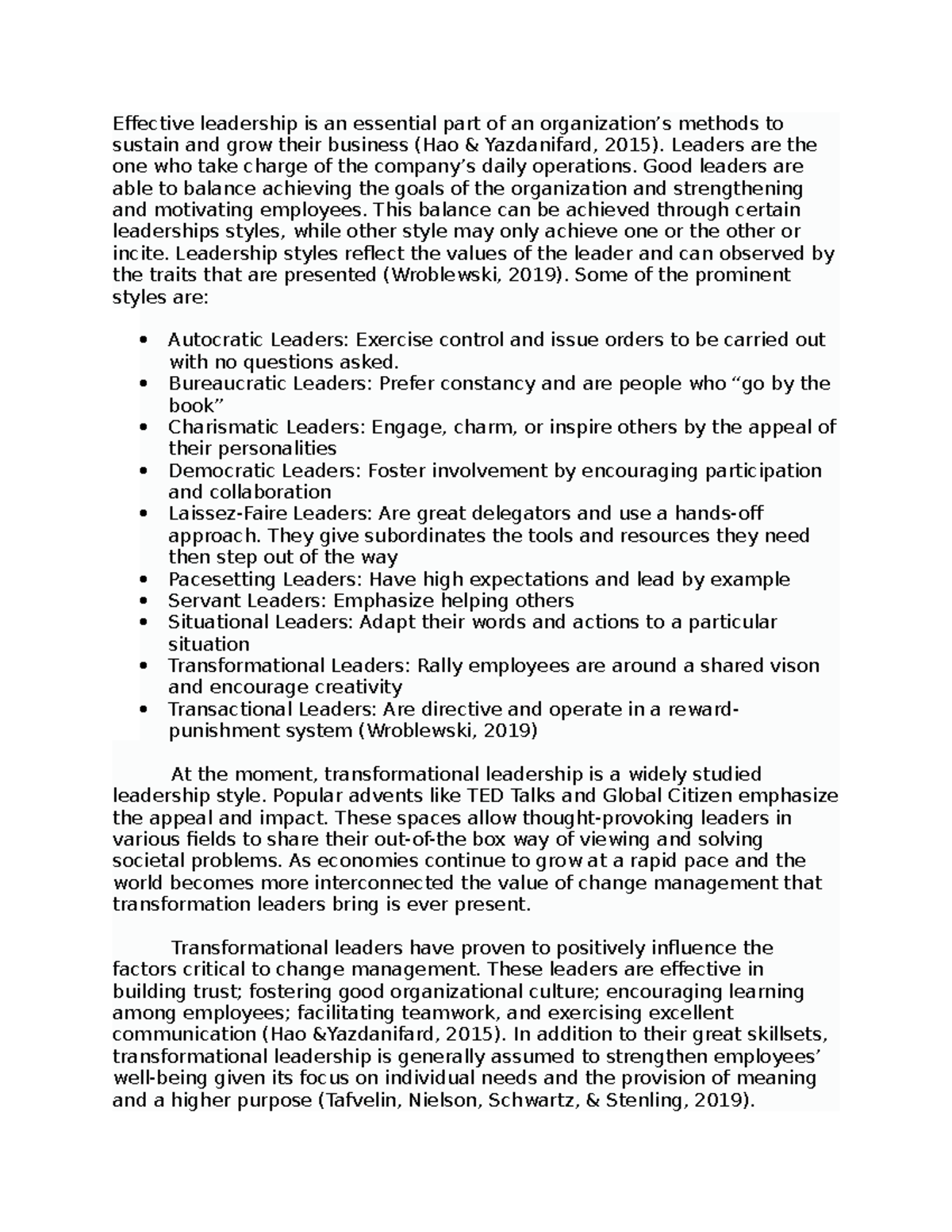 Unit 7 Discussion - Excellent submission - BUS5113 - UoPeople - Studocu