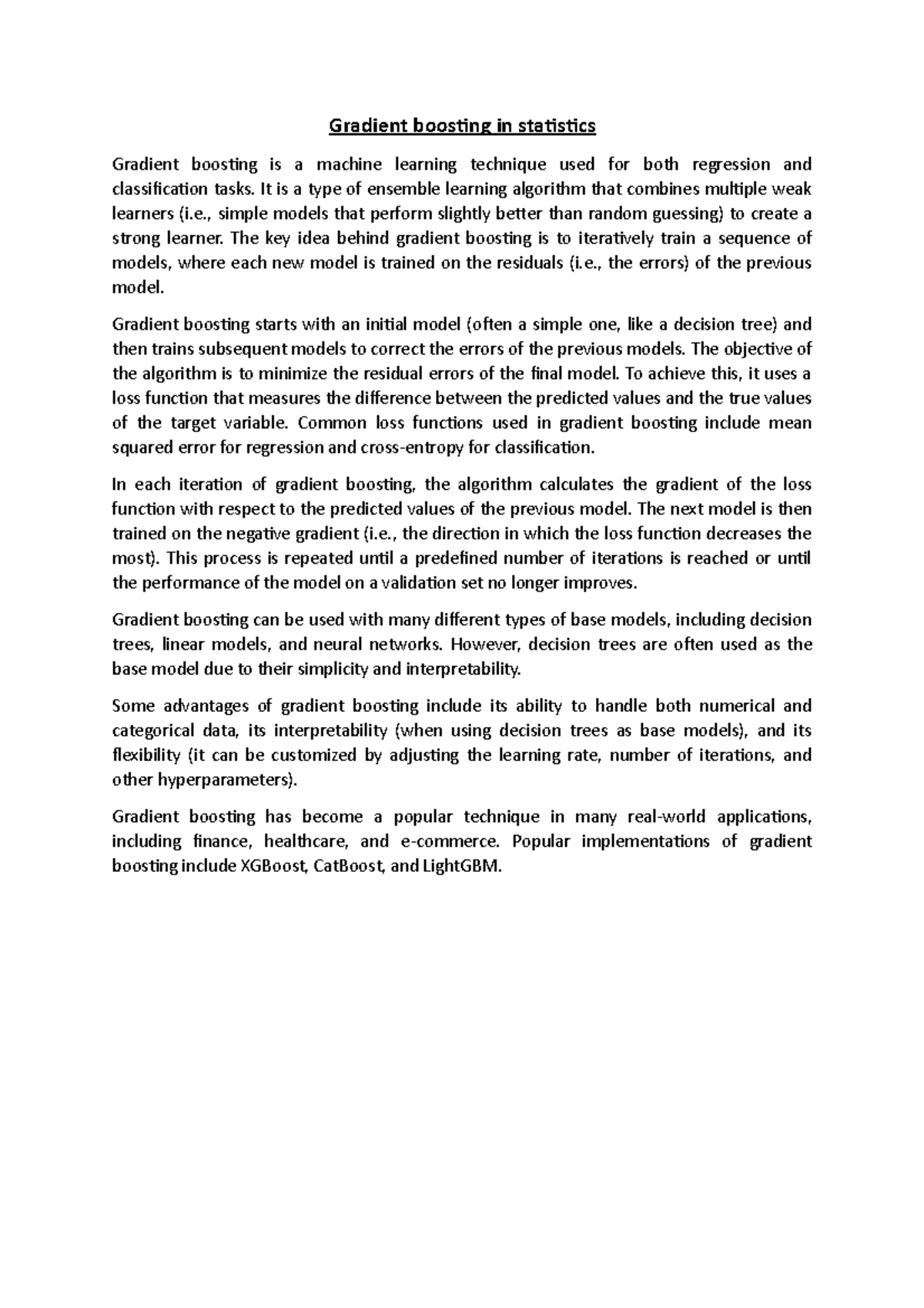 Gradient boosting in statistics - Gradient boosting in statistics ...