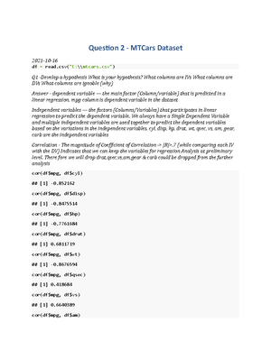 04 lab - Lab assignment 4 - Introduction to Data Analytics 2 Enter Your Name 2023-01- Part 1 ...