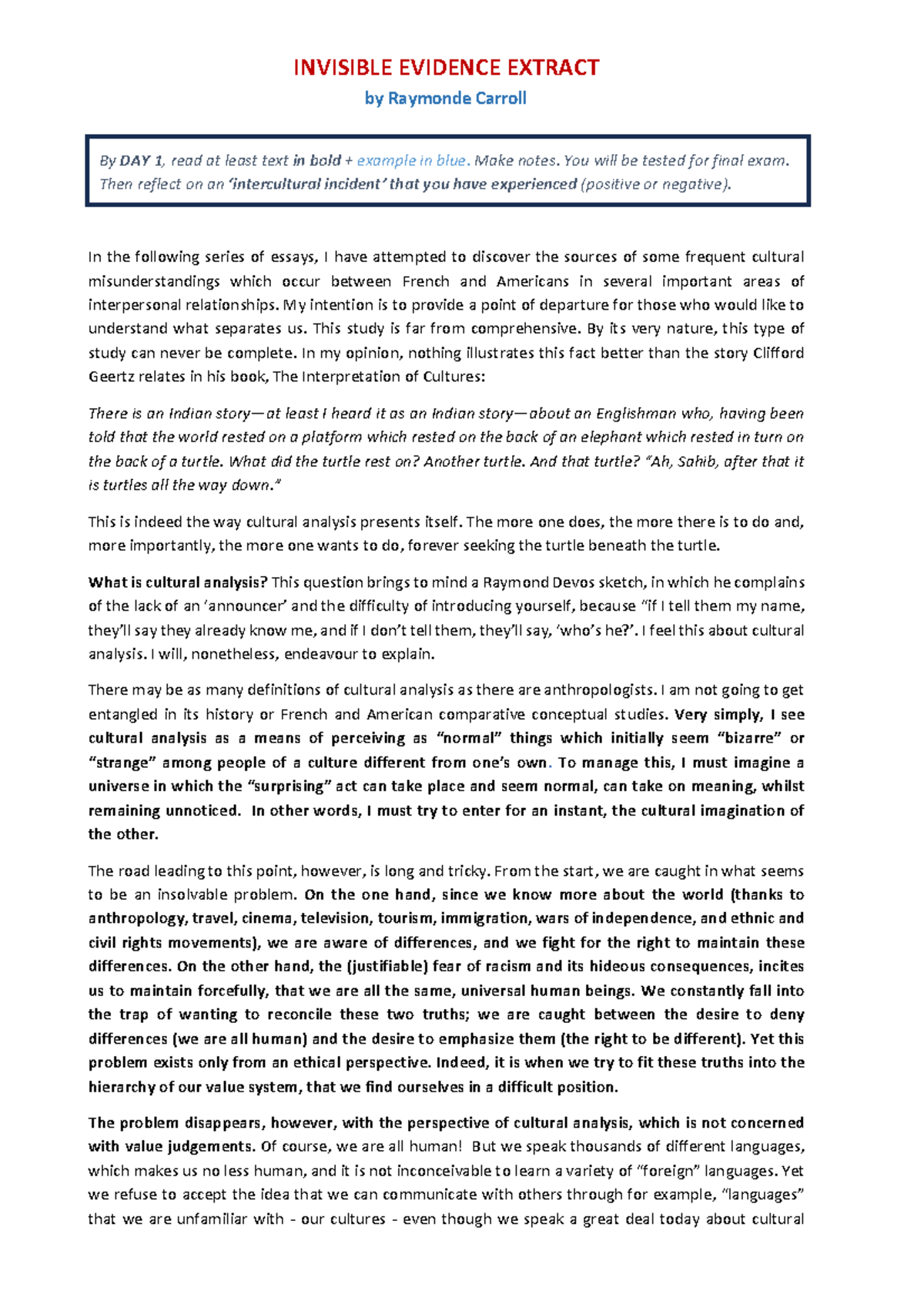 Invisible Evidence for Hospitality - INVISIBLE EVIDENCE EXTRACT by ...