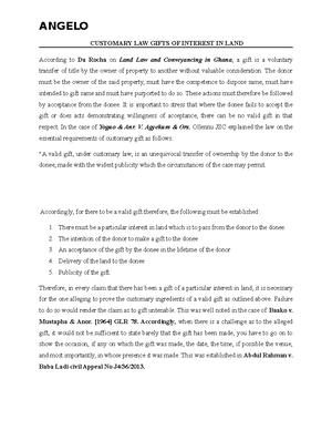 Course Outline - Introduction to the Concept of Land The Land Problem ...