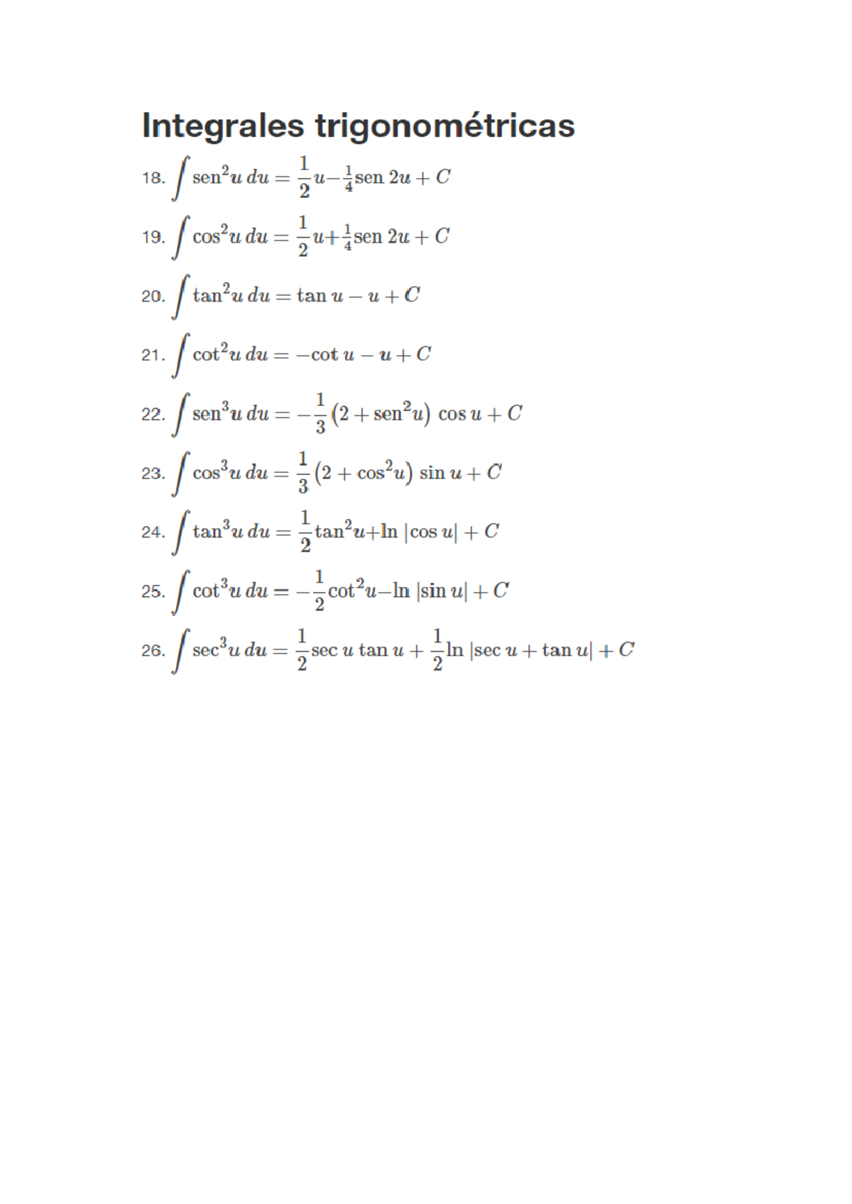 Integrales - Matemática II - Studocu