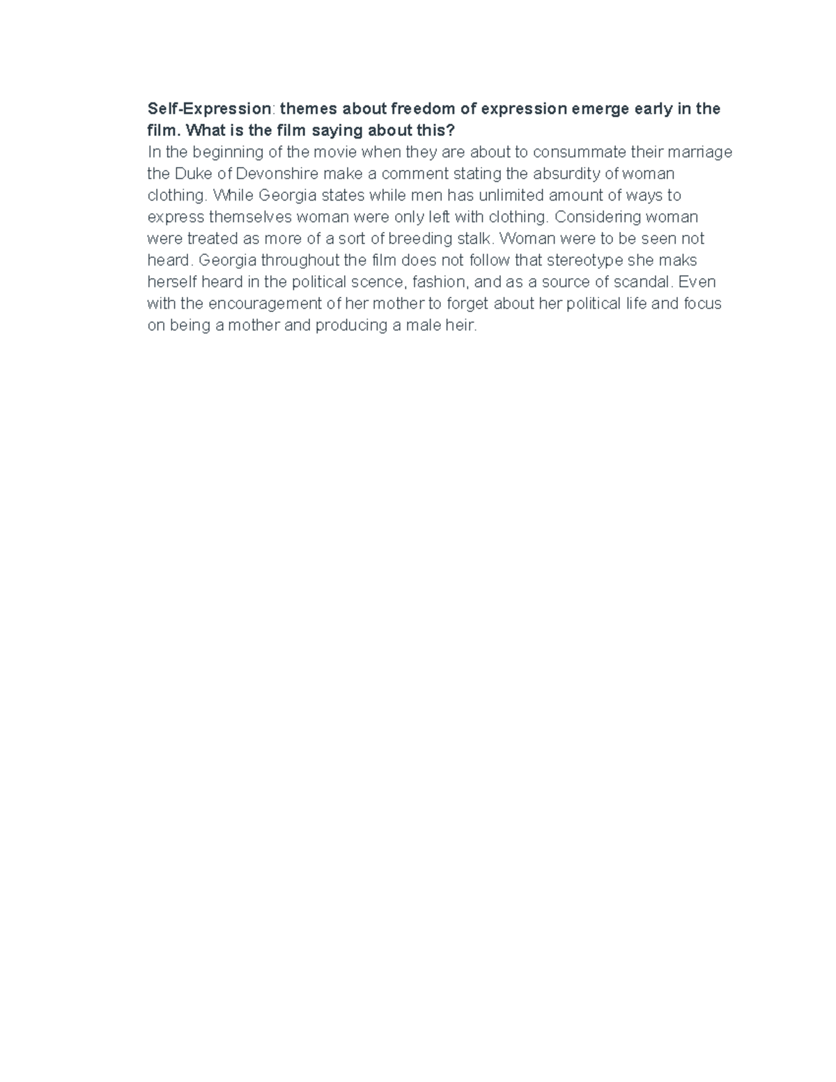 THe duchess 3 - Discussion Board - Self-Expression: themes about ...