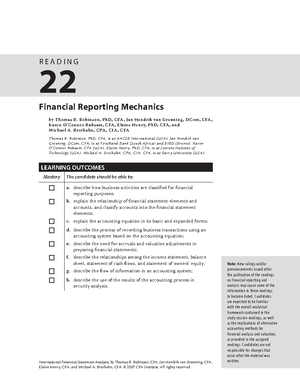 678430072 Financial Management Chapter 6 by Cabrera - CHAPTER 6 ASSESSMENT OF THE OPERATING ...