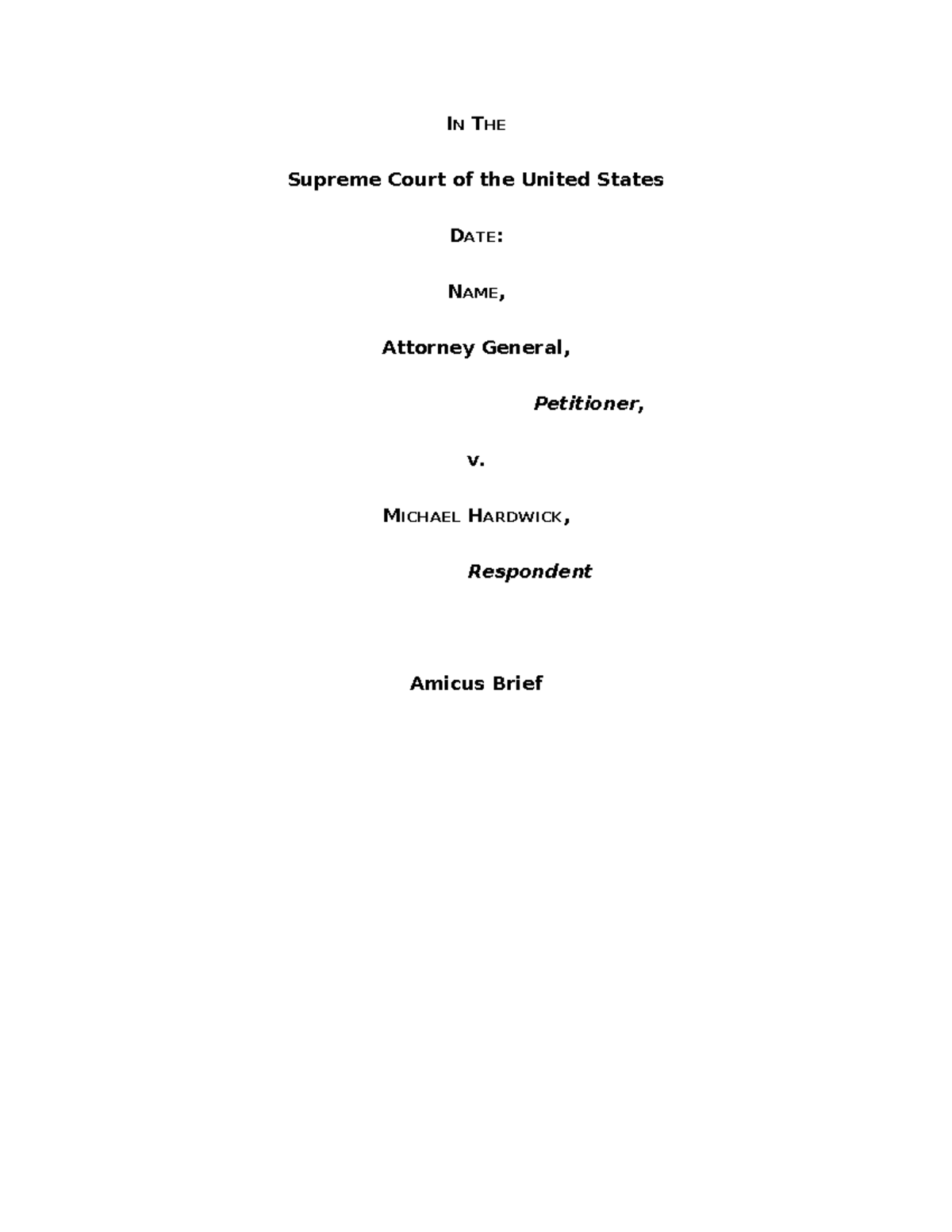 Amicus Brief - WWWWWW - IN THE Supreme Court of the United States DATE ...