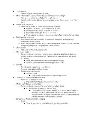 Ch 6 coordinated management of meaning - Barnett Pearce and Vernon ...