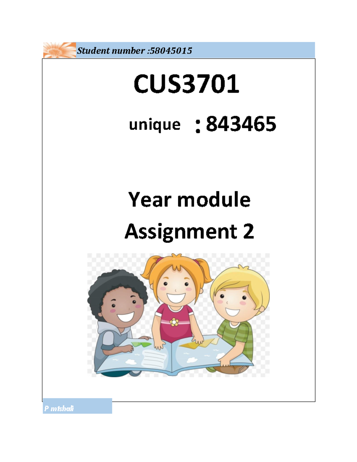 Possible exam questions as indicated in TL101 2018 CUS3701Scope - CUS unique : 843465 Year ...