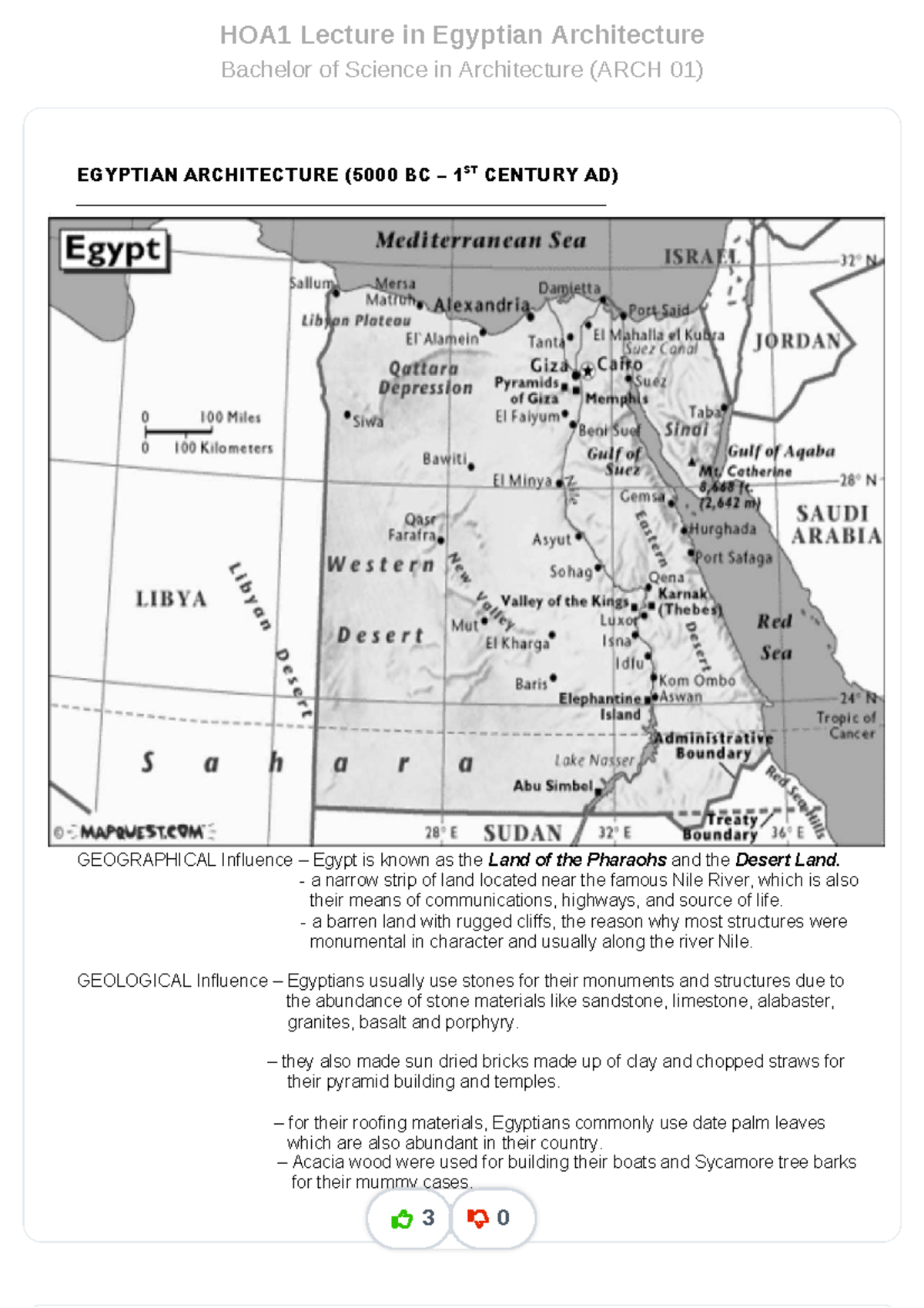 Hoa1-lecture-in-egyptian-architecture compress - HOA1 Lecture in Egyptian Architecture Bachelor ...