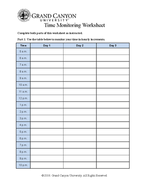 UNV 508 RS Time Monitor Worksheet - Time Monitoring Worksheet Complete ...