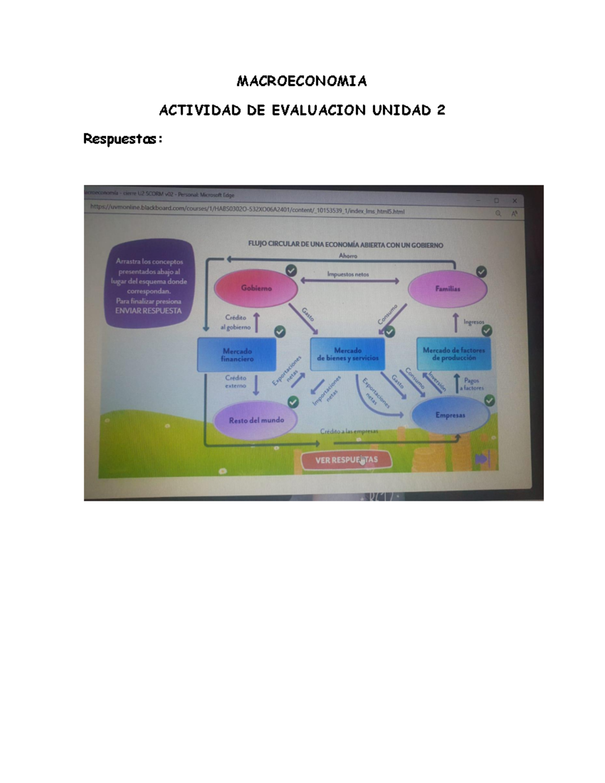 Actividad DE Evaluacion Unidad 2 - macroeconomía - MACROECONOMIA ...
