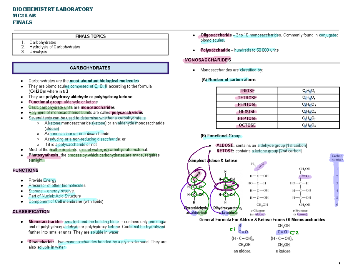 Biochem lab finals - BIOCHEMISTRY LABORATORY MC2 LAB FINALS 6 FINALS ...