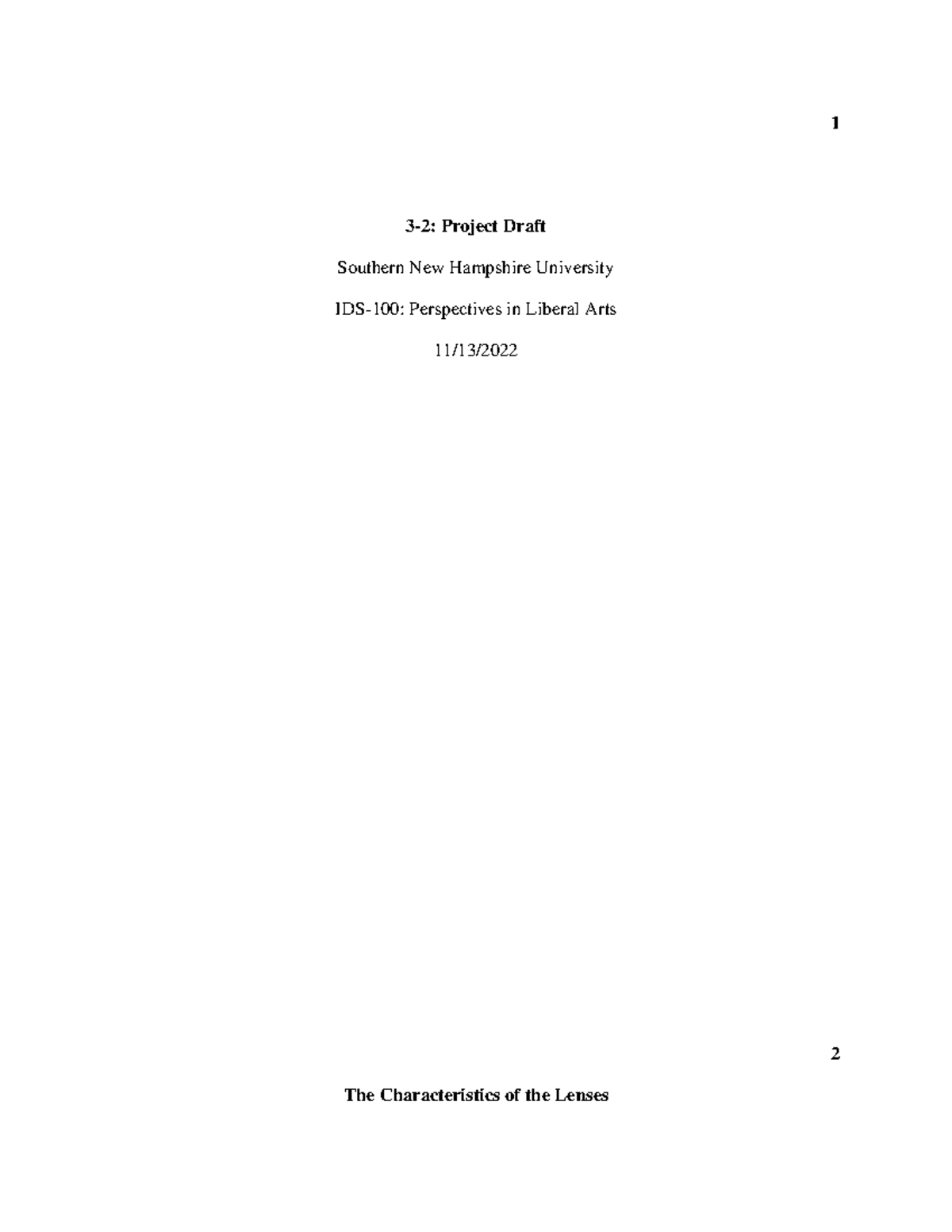 3-2 Project Draft: Introduction and Proposal (Climate Change) - 1 3-2 ...