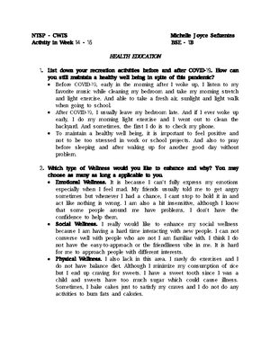 II. Lesson 1 Values Development NSTP - VALUES DEVELOPMENT Values are ...