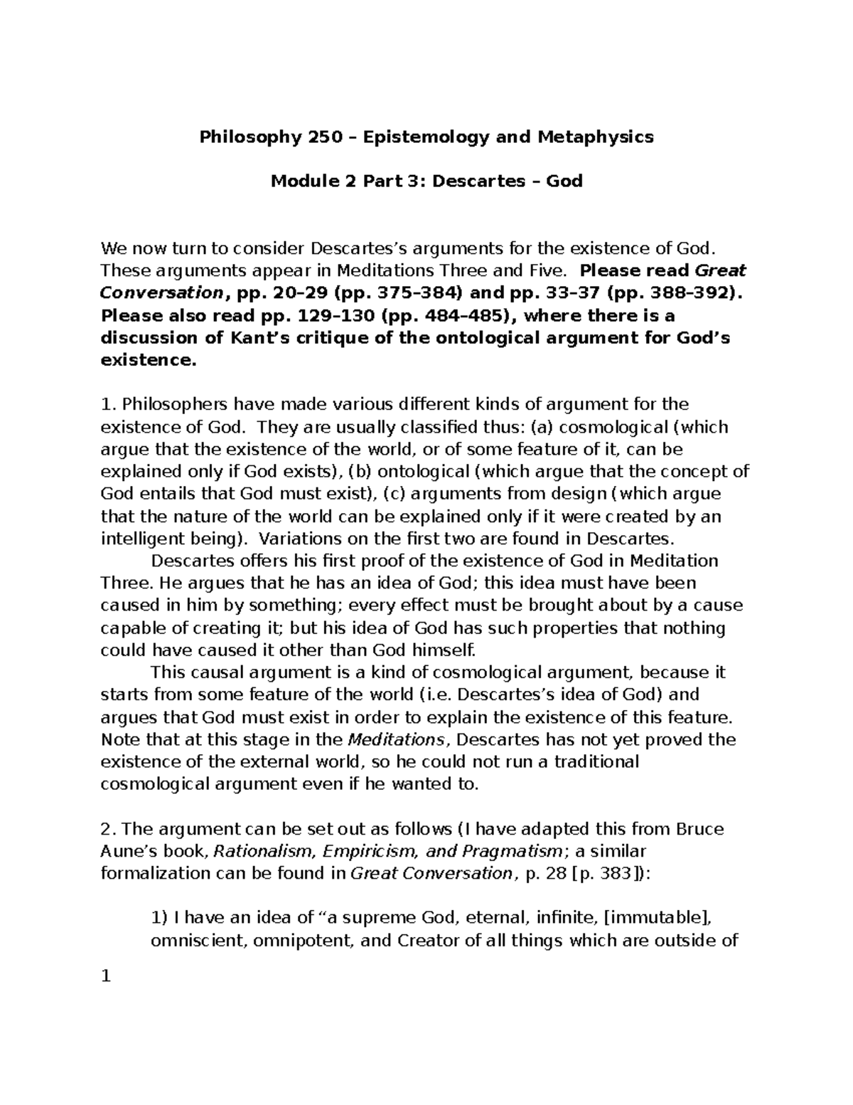 PHIL-250 2022 Module 2 Part 3 - Philosophy 250 – Epistemology and ...